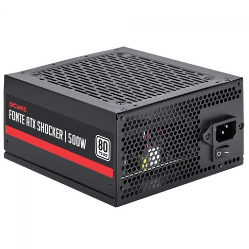 Fonte PCYes Shocker 500 500 W Certificado 80+ White ATX - MEUPC.NET
