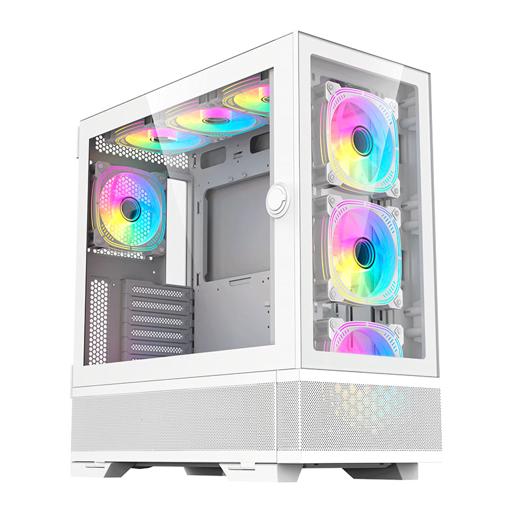Gabinete Acegeek Redemption F491 Glass ATX Full Tower (Branco) - MEUPC.NET